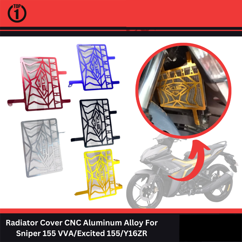 Top1 PH Motorcycle Radiator Cover For Sniper 155 / 150 / Exciter 150 ...