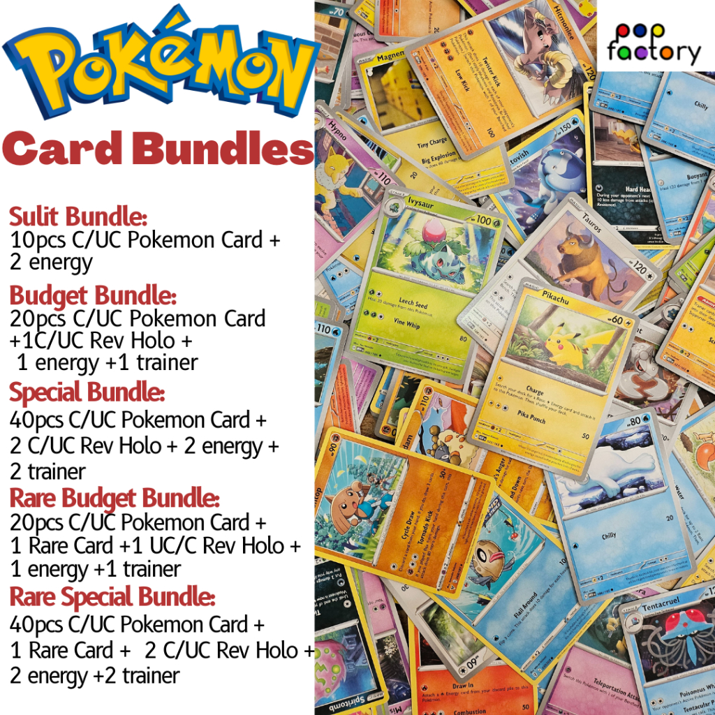 Original Pokemon Card Bundles / Bulks + Reverse Holo + Energy Cards ...