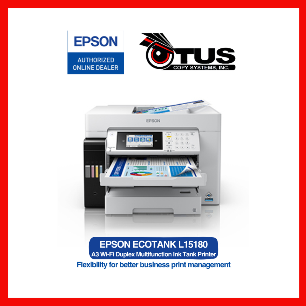 Epson EcoTank L15180 A3 Wi-Fi Duplex Multi-Function Ink Tank Printer ...