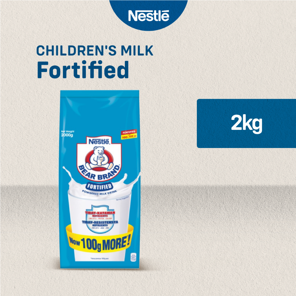Bear Brand Fortified Powdered Milk Drink 2kg | Shopee Philippines