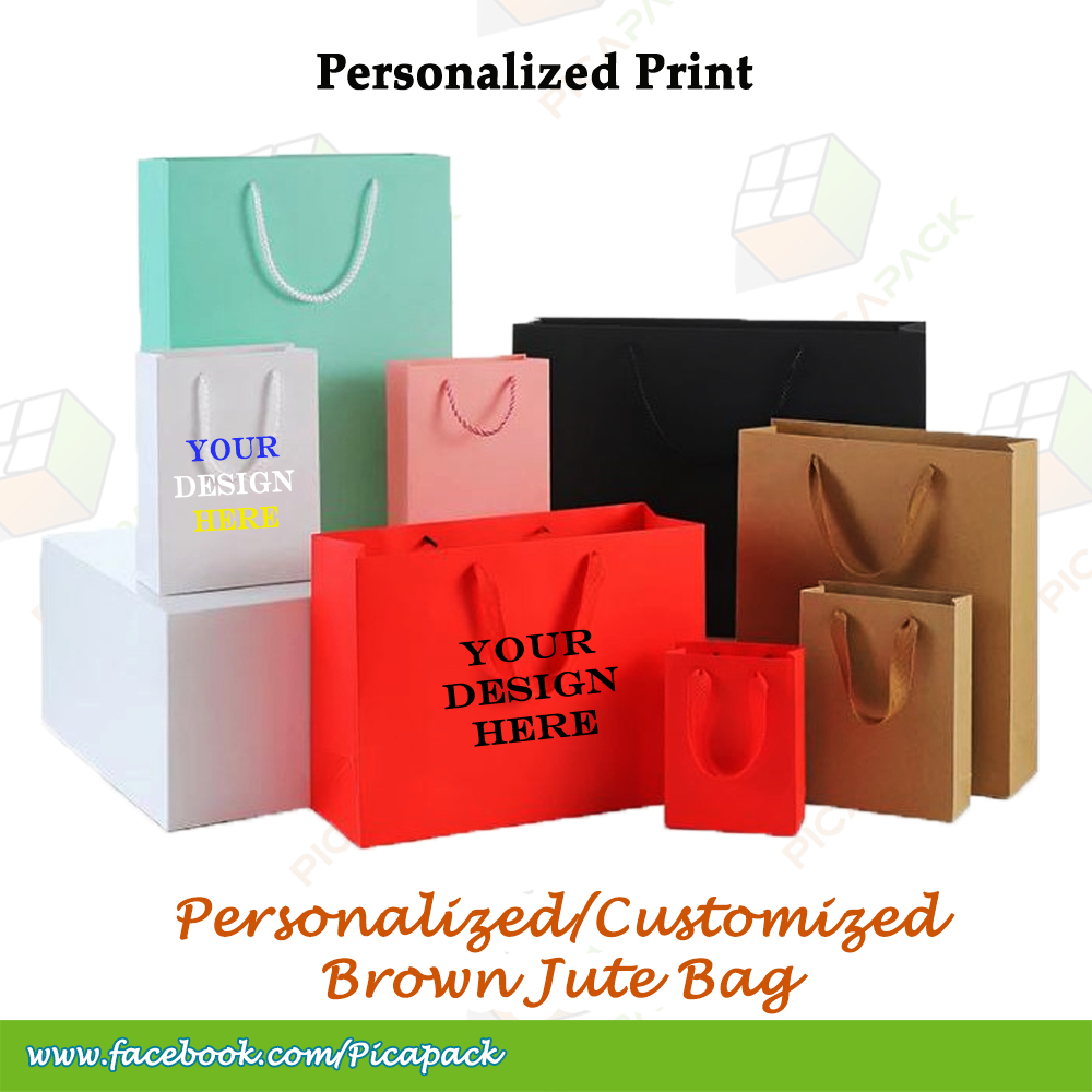 20pcs Personalized Paper Bag Premium Quality Giveaways Souvenir Event ...