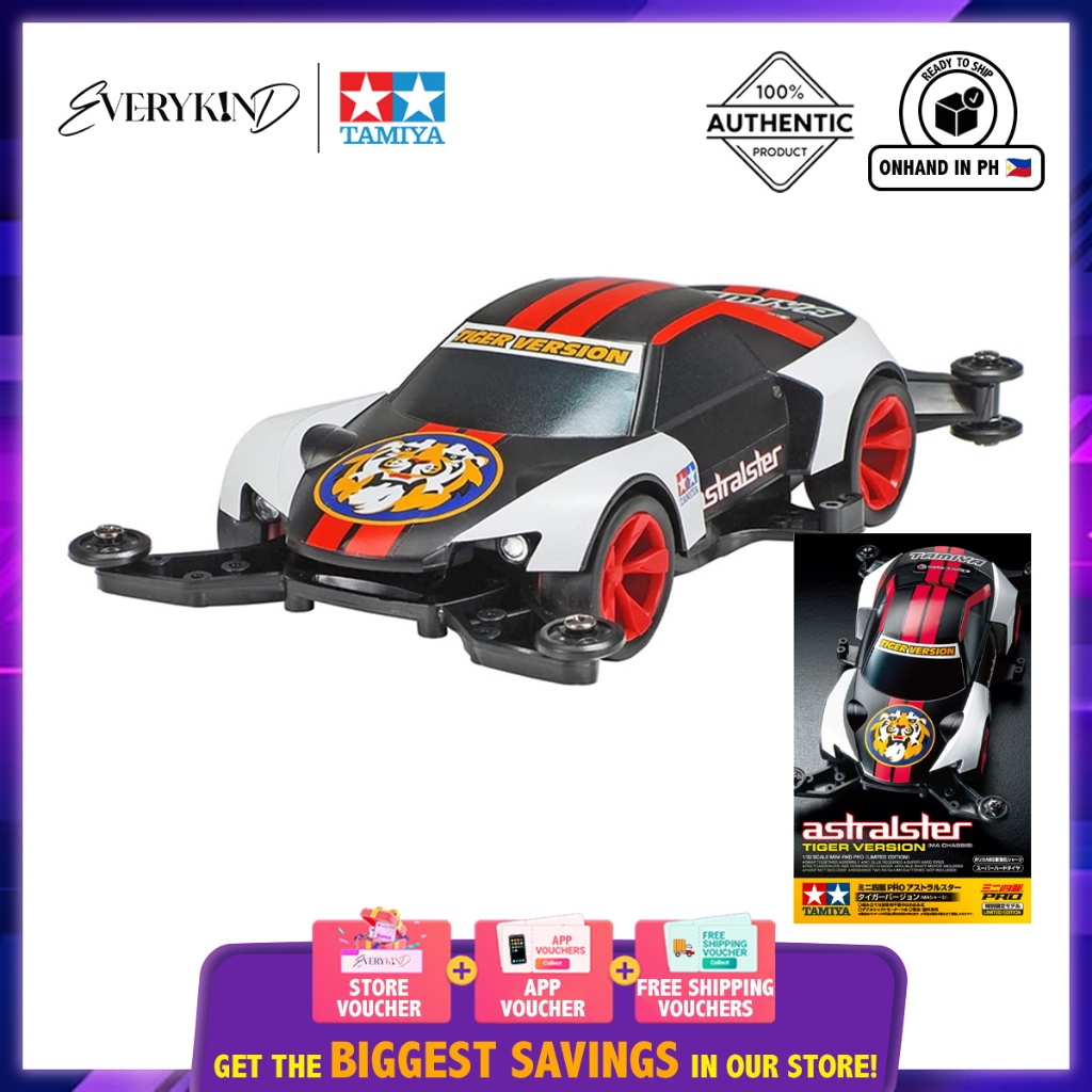 Tamiya Mini 4WD Racing Car 1/32 Astralser Tiger Version 95149 | Shopee ...