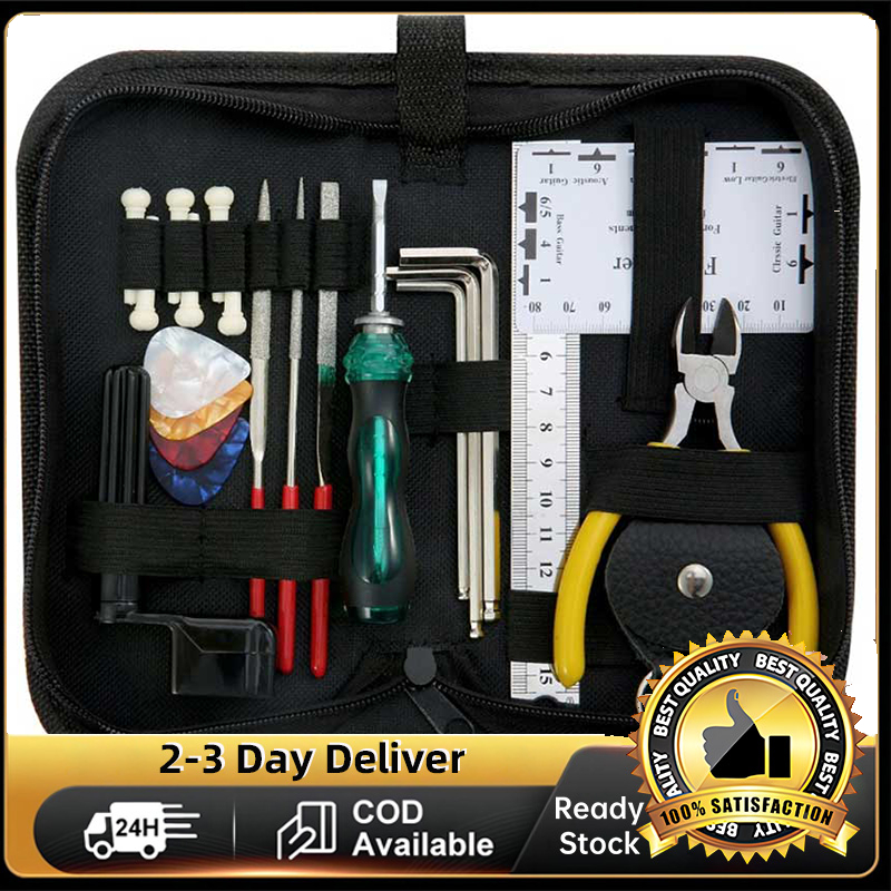 Guitar Cleaning Maintenance Tool Set String Changing Tool Tuning Wrench ...