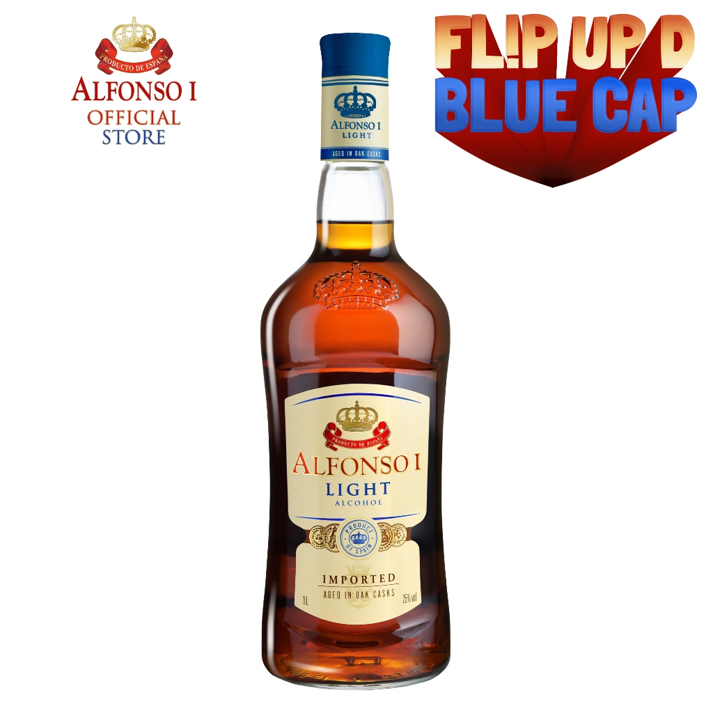 Alfonso Light 1 Liter Brandy - With Blue Cap Promo | Shopee Philippines