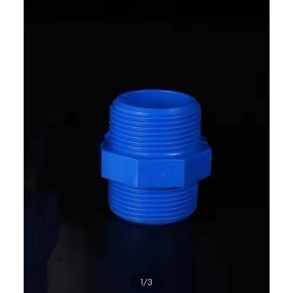 PVC Blue male adapter double thread pvc fittings quick adapters ...
