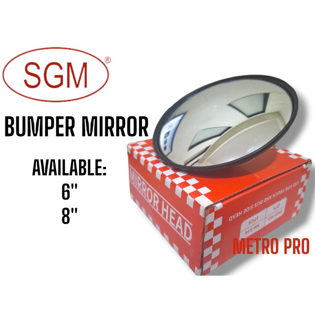 Bumper Mirror ROUND UNIVERSAL 6 INCHES BM-6" (SM-534) 8 INCHES BM-8 ...