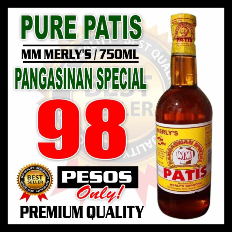 Pure Patis Pangasinan Special MM MERLY'S 750ML | Shopee Philippines