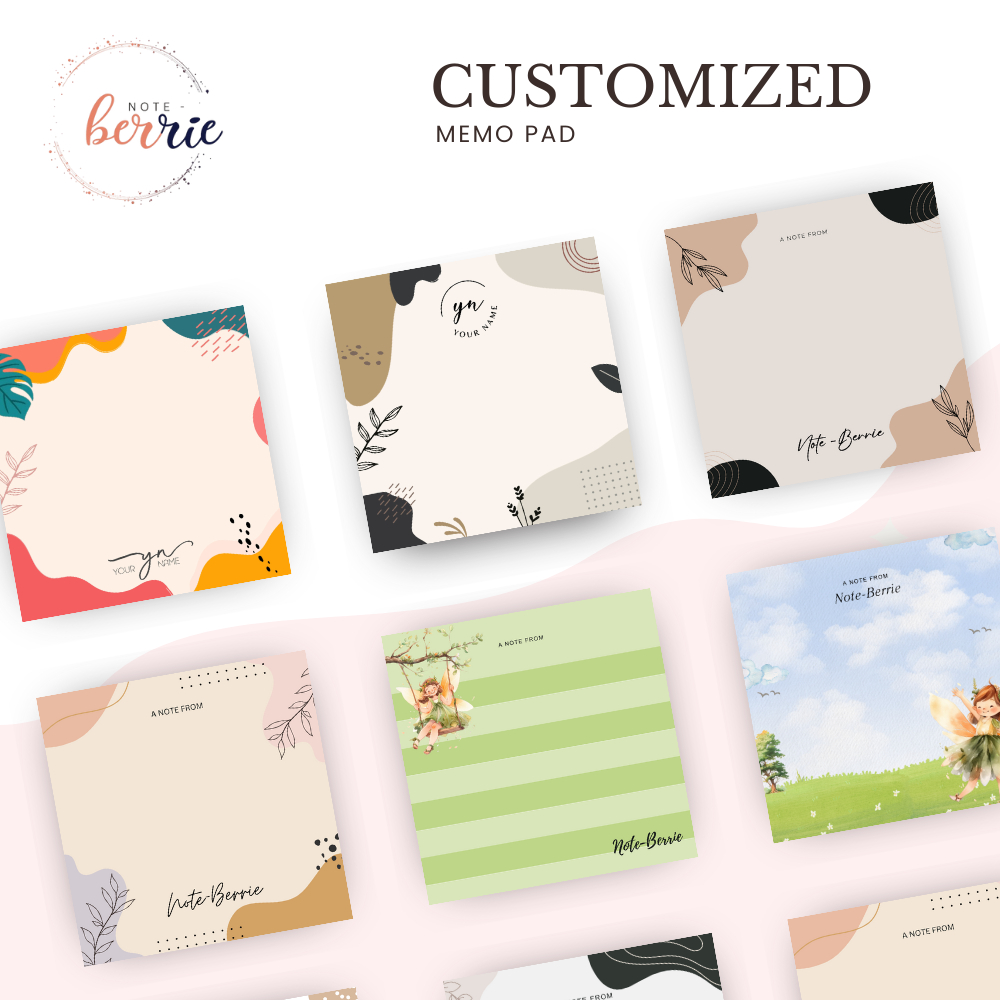 Customized / Personalized Notepad Memo Pad Giveaway Gifts (Non Sticky ...