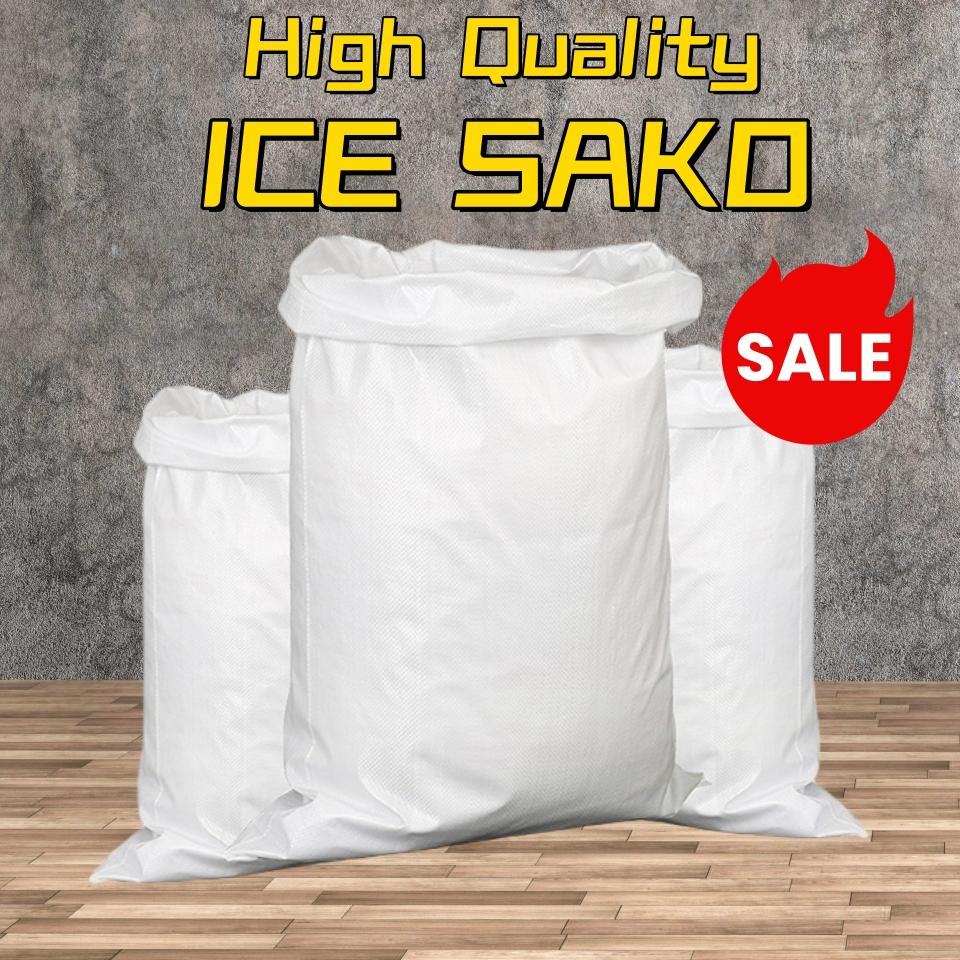 5PCS Large GOOD as NEW WHITE SAKO (IceTube Sack) & Big WHITE Ice Tube ...