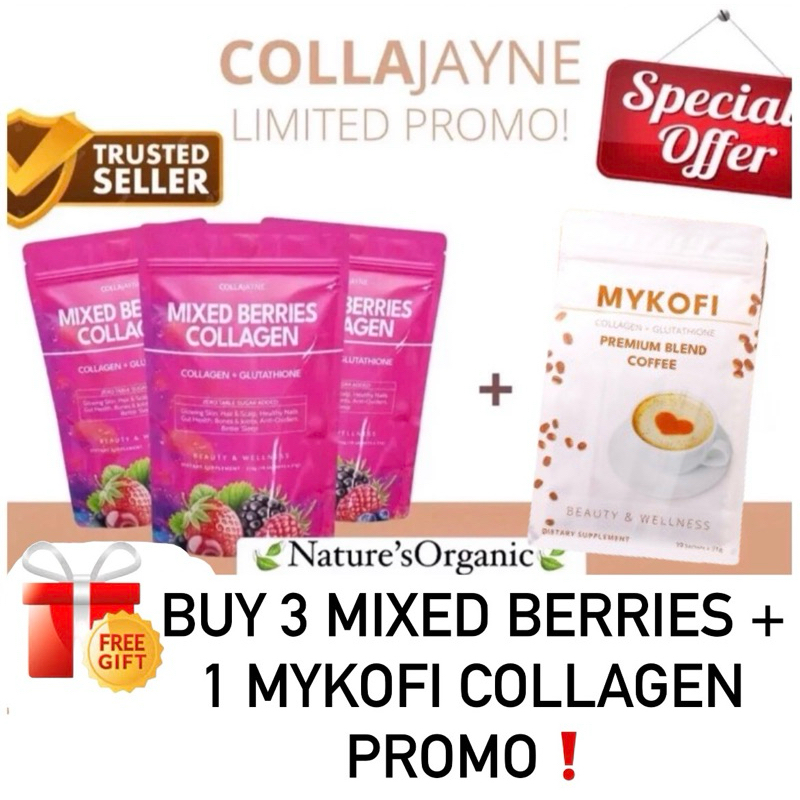[W/FREEBIES][PROMO3+1] CollaJayne Drinks GLUTATHIONE + COLLAGEN 10 ...