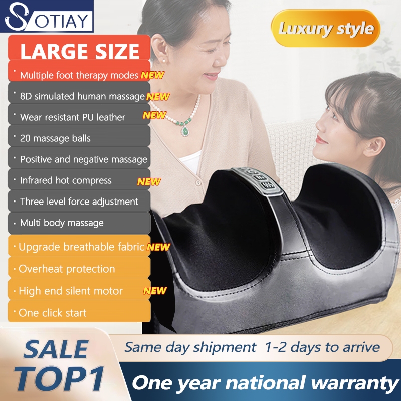 Electric Foot heating Leg Relax Massager Acupoint Machine Remote ...