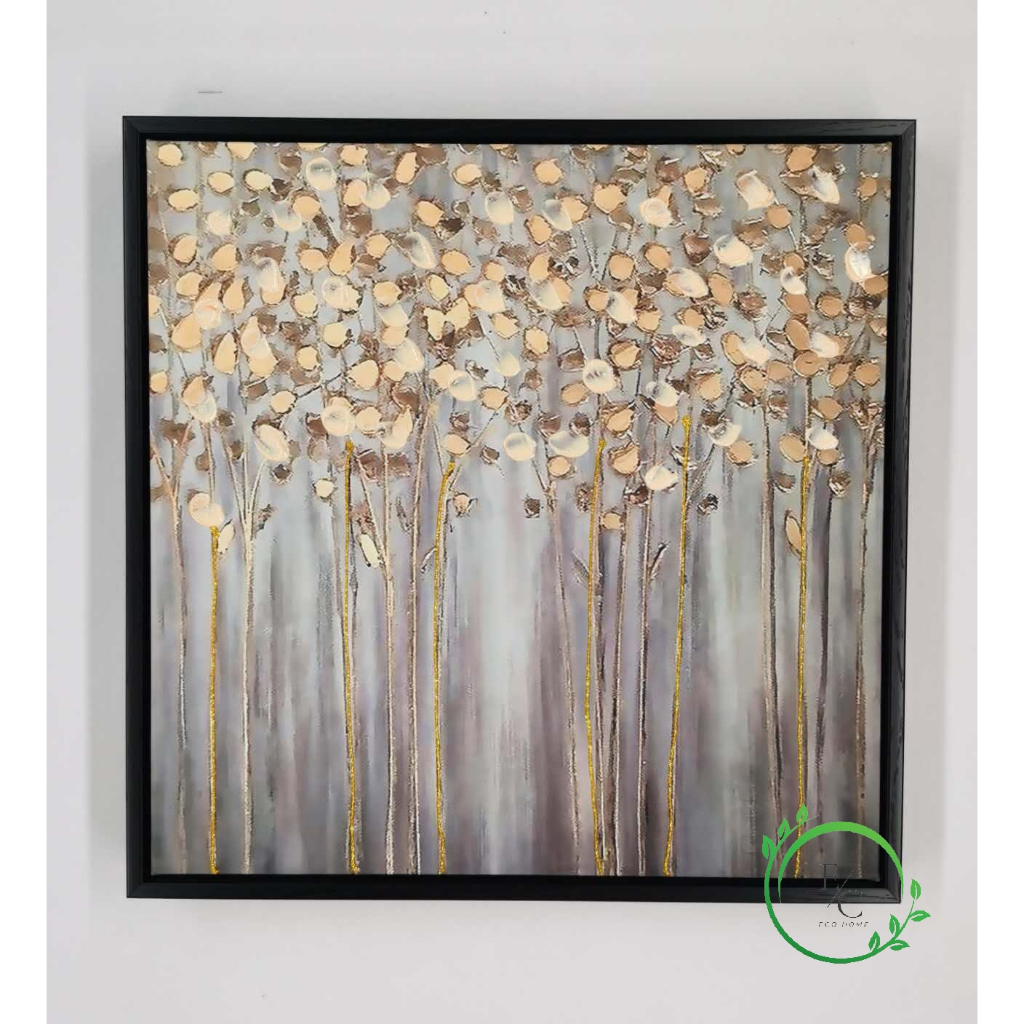 Money Tree Canvas Painting Oil Painting Printed Nordic Luxury Flowers ...