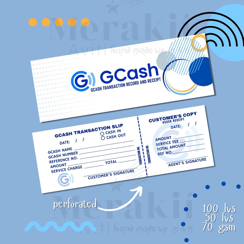 GCASH TRANSACTION BOOKLET | Shopee Philippines