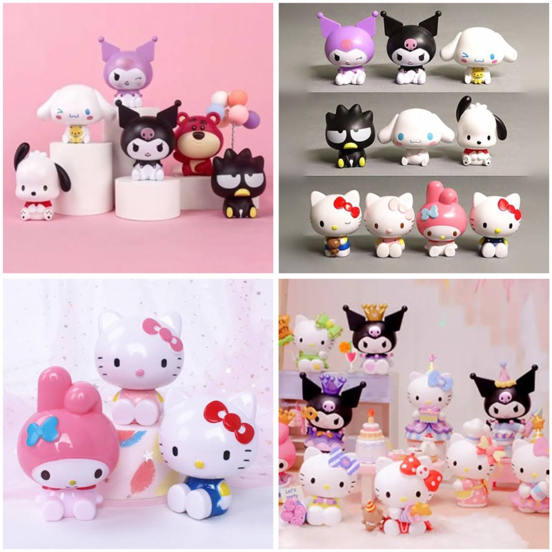hello kitty kuromi Cinnamoroll melody toy topper cake topper | Shopee ...