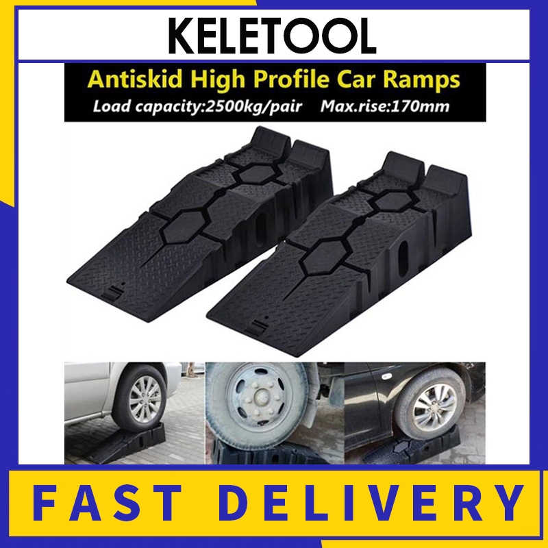 Car Ramp Anti Slip Plastic Truck Curb Slope Pad Maintenance Bracket ...