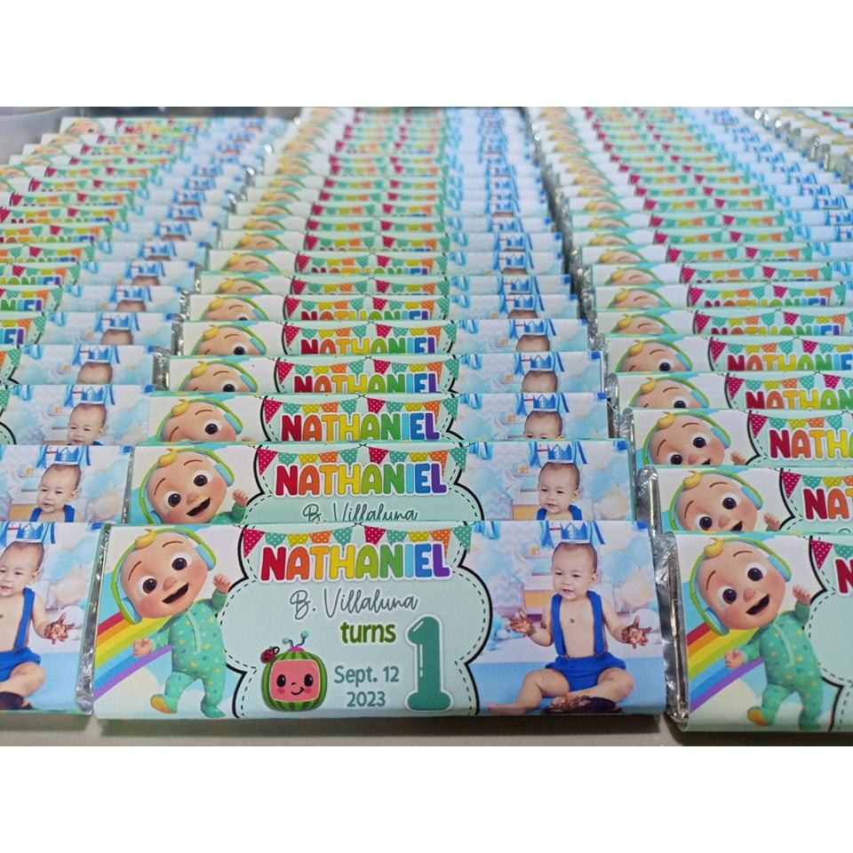 Coco Melon personalized chocolate bars , free layout , sweet corner ...