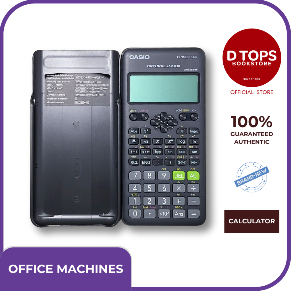 CASIO FX-95ES PLUS Second Edition Scientific Calculator | Shopee ...