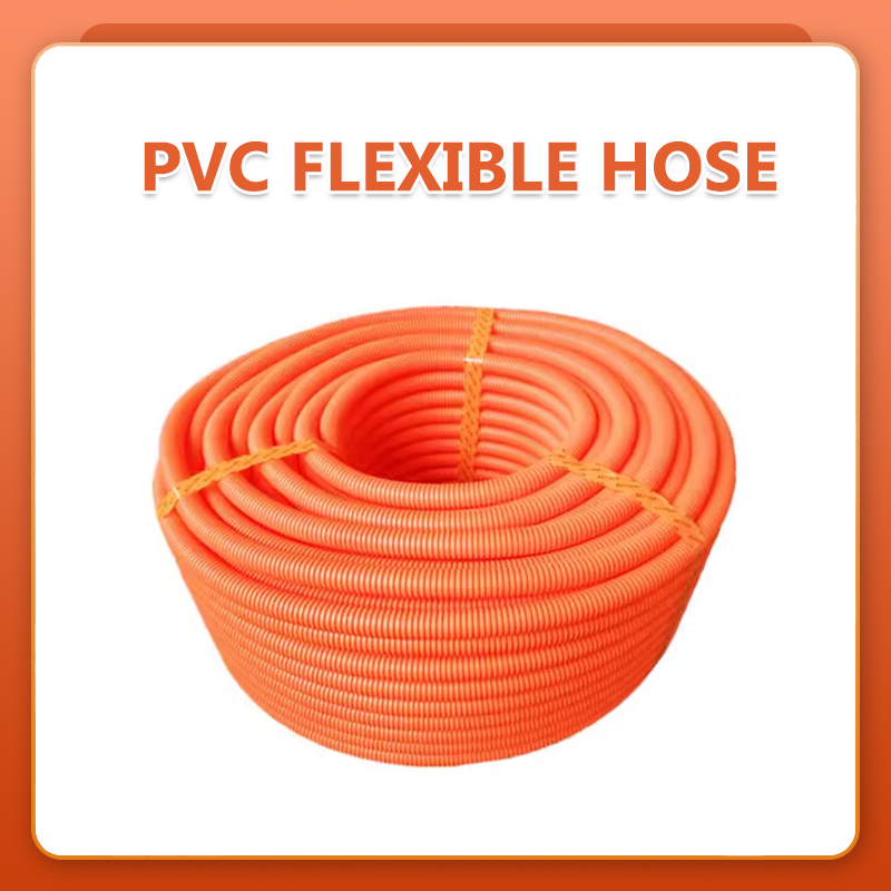 PVC Flexible Hose Orange 50m/100m Per Roll Conduit Hose 1/2" 3/4" 1" | Shopee Philippines