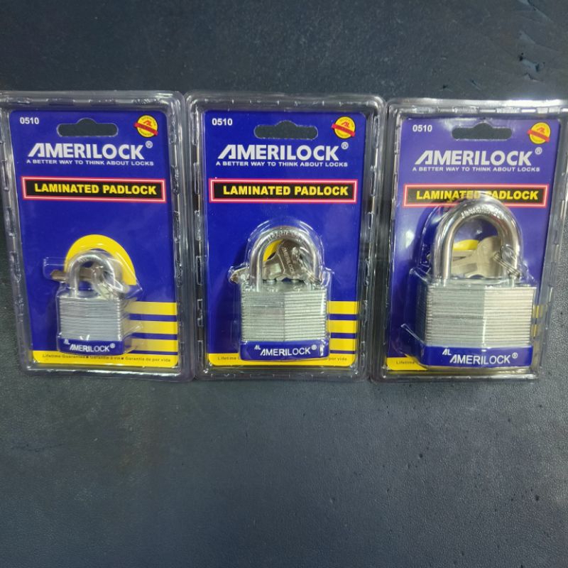 Amerilock Laminated Padlock 30mm , 40mm , or 50mm | Shopee Philippines