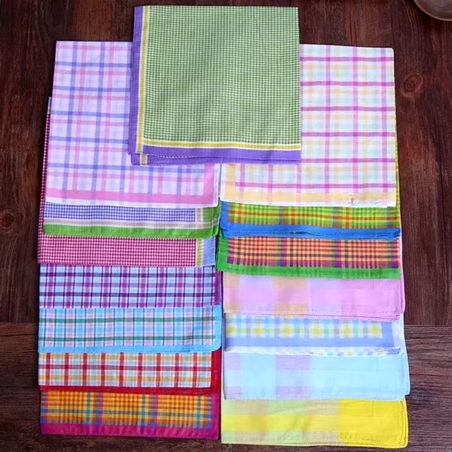 6PCS Or 12PCS Class A Pure Cotton Handkerchief For Men Women Lady Panyo ...