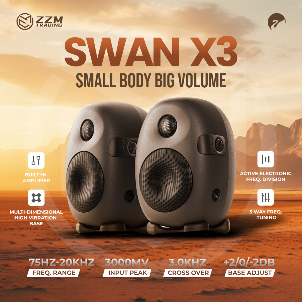 Swan X3 Speaker Monitor Active Electronic Crossover System 3000mV 28W ...