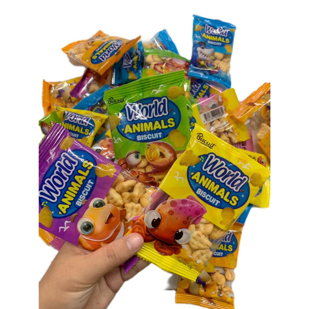 World Animals Biscuits 30pcs SUGAR_CRASH | Shopee Philippines