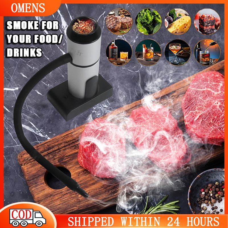 Smoke Gun Molecular Cuisine Kitchen Beef Steak Salmon Smoker Handheld 2 ...