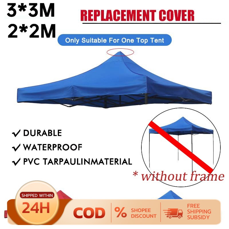 2x2 3x3 Tent Cover Replacement Thickened Durable Tent Cover Retractable ...