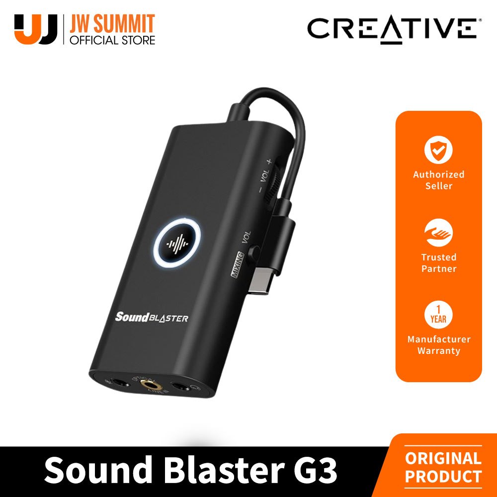 Creative Sound Blaster G3 Portable External Console Gaming USB-C DAC Amplifier | Shopee Philippines