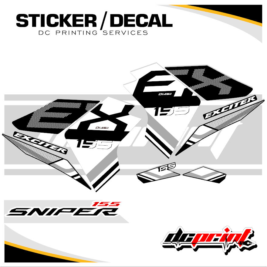 SNIPER 155 DECALS STICKER EXCITER DESIGN | Shopee Philippines