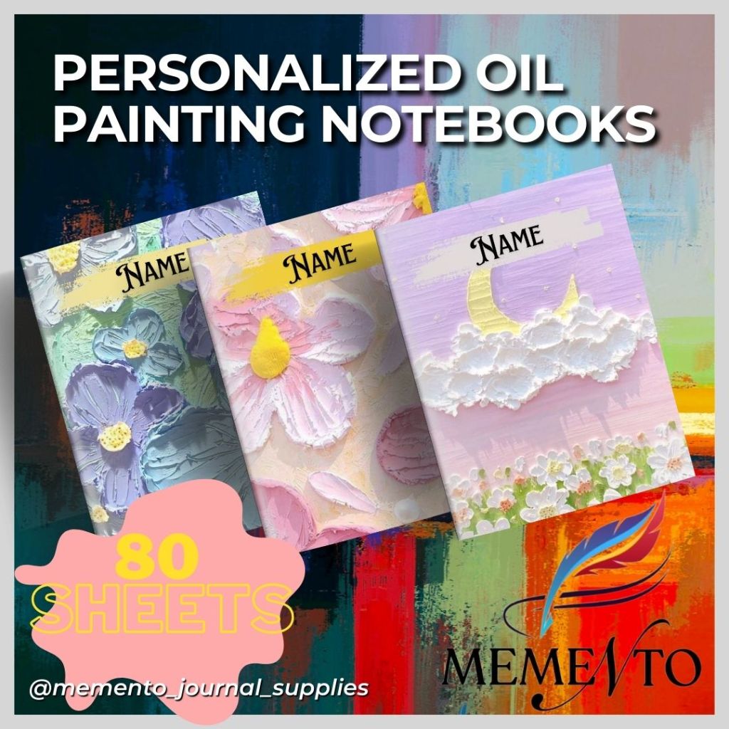 Personalized Oil Painting Notebooks 80 sheets for Elementary Students ...