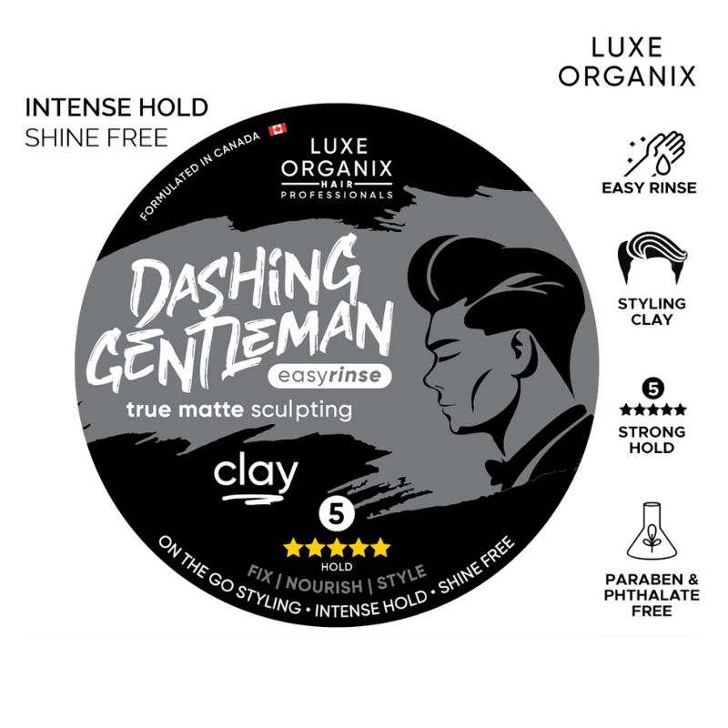 Luxe Organix Hair Professionals Dashing Gentleman Easy Rinse True Matte ...