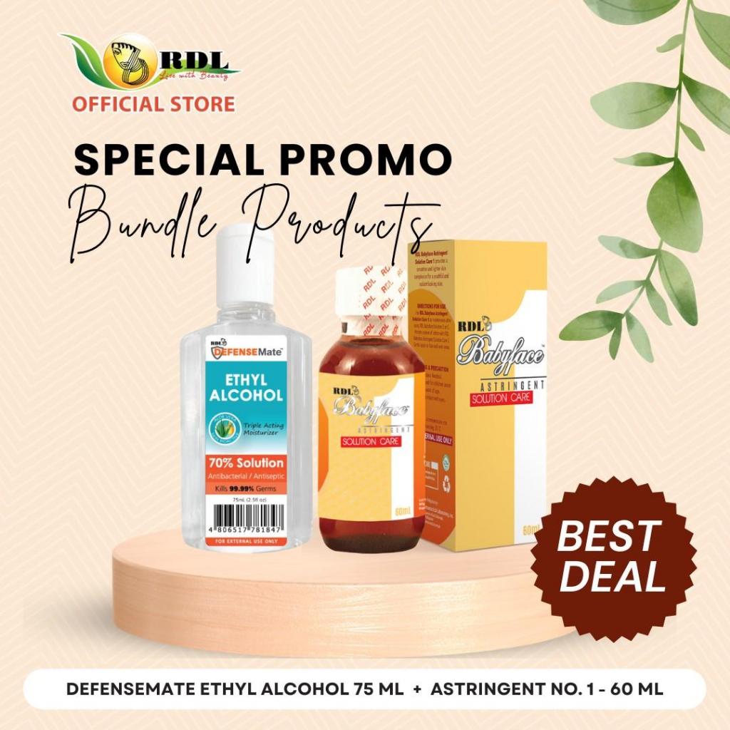 RDL Babyface Astringent #1 60ml + Defensemate Alcohol 75ml | Shopee ...