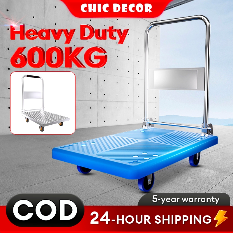Tool Cart Trolley Hand Push Cart Foldable Platform Trolley Hand Truck ...