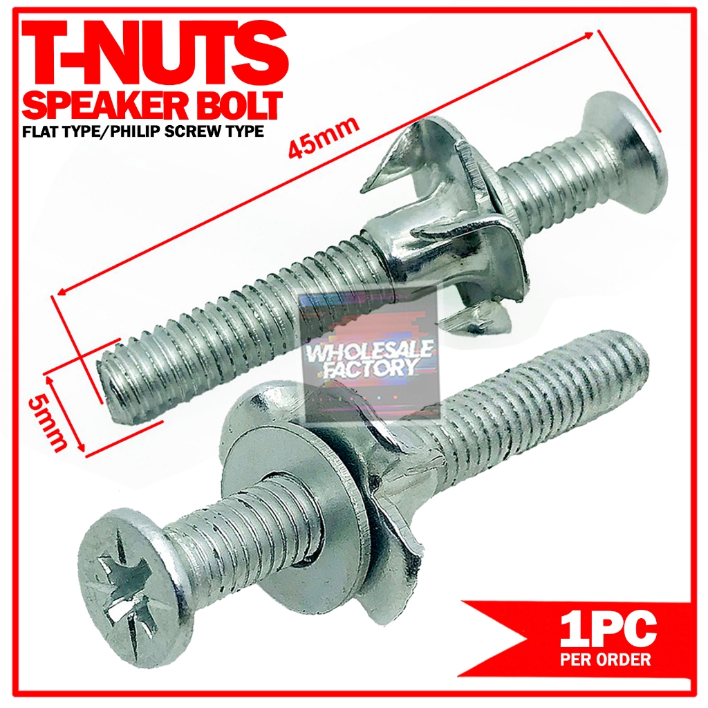 TNUT SCREW FOR SPEAKER STAINLESS FOR SOUND SYSTEM SPEAKER BOX BAFFLE ...