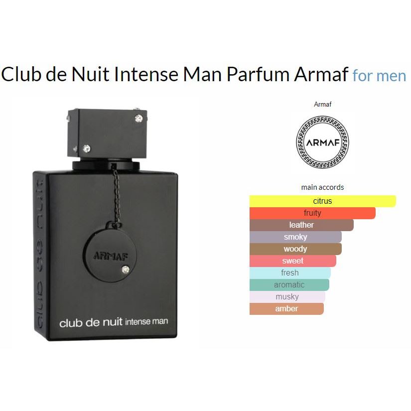 Club De Nuit Intense Man Parfum 150ml by Armaf Made in UAE | Shopee Philippines