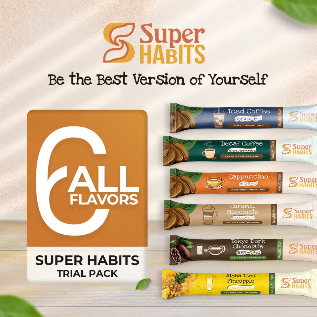 Super Habits Drink Trial Pack (6 sachets - All Flavors) | Shopee ...