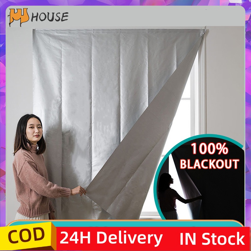 [COD] New Blackout Curtain Heat Insulation Curtain Home Curtain Kurtina ...