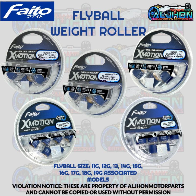 FAITO Flyball for CLICK, ADV, PCX 13g 14g 15g 16g 17g 18g 19g | Shopee ...