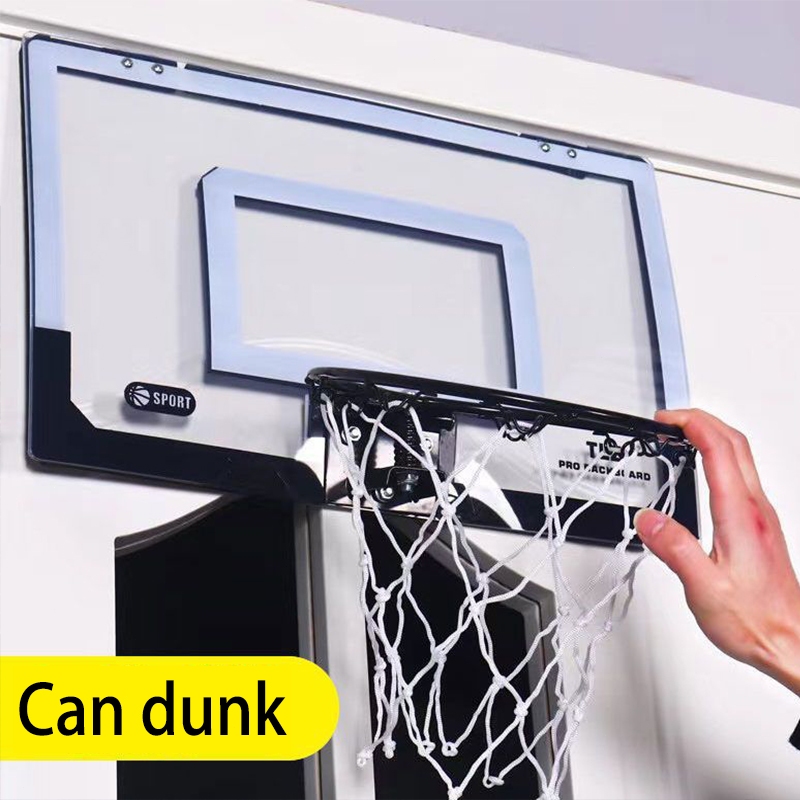45*30CM Wall-Mounted Basketball Ring and Board Set Mini Indoor ...