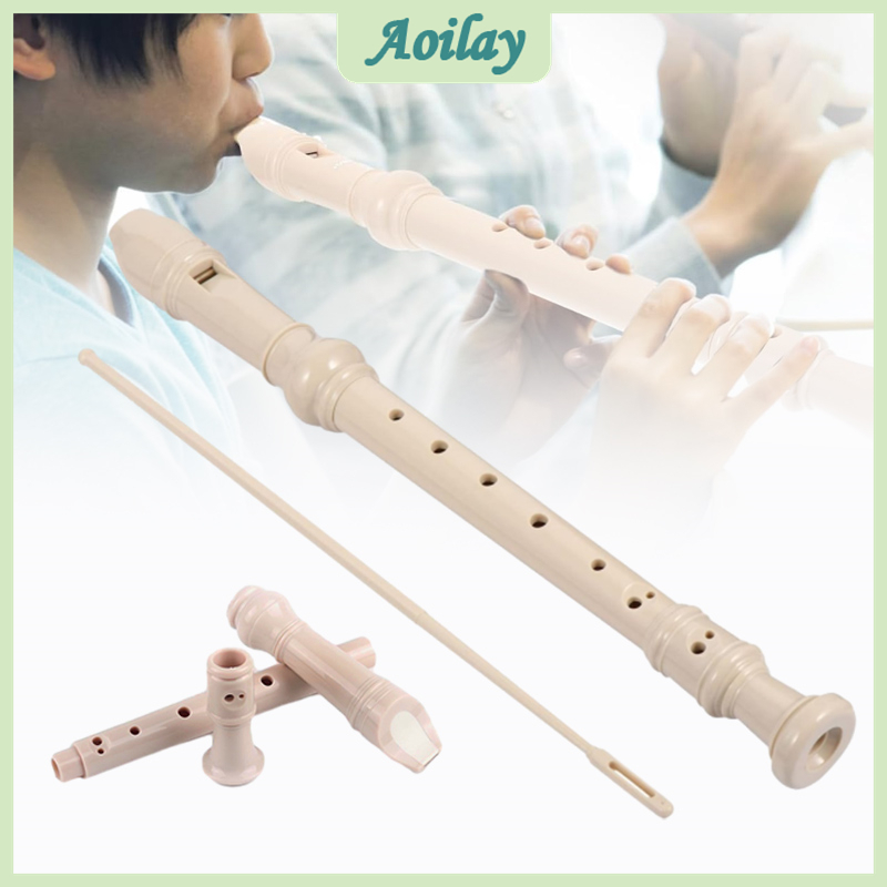 8 Hole Clarinet Plastic Flute Recorder for Kids and Adults Beginner ...