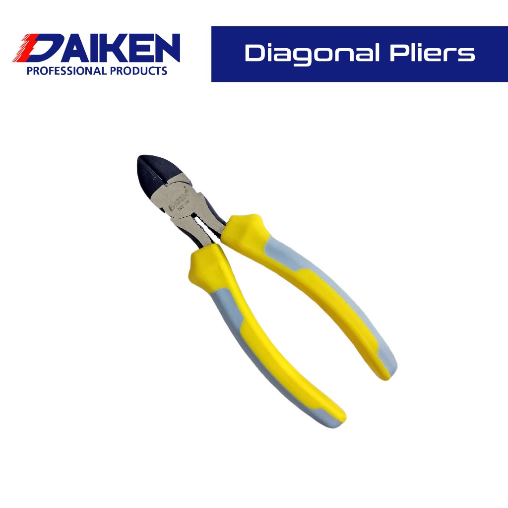 Daiken Non-Slip Grip Diagonal Pliers 6" (DDP-6N) | Shopee Philippines