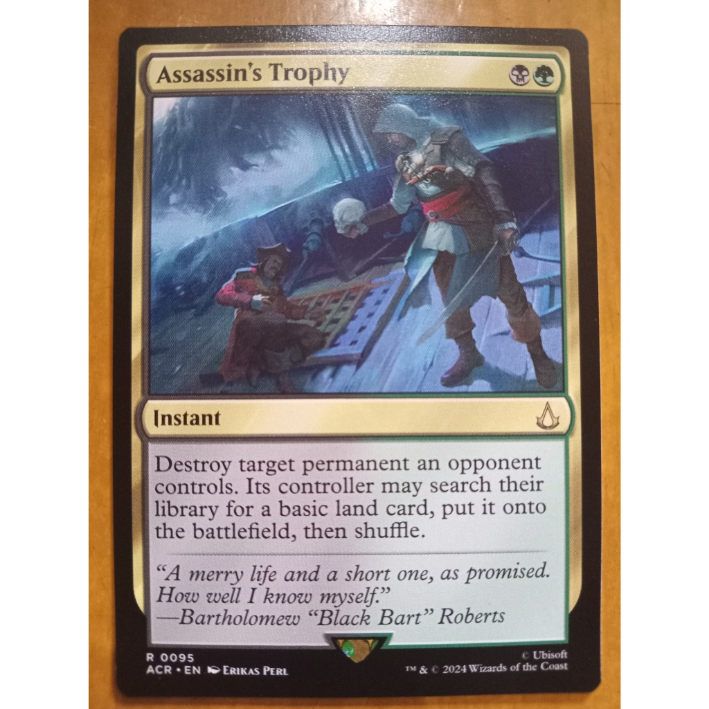 MTG Assassin's Trophy Rare ACR Universes Beyond: Assassin's Creed Magic the Gathering | Shopee ...