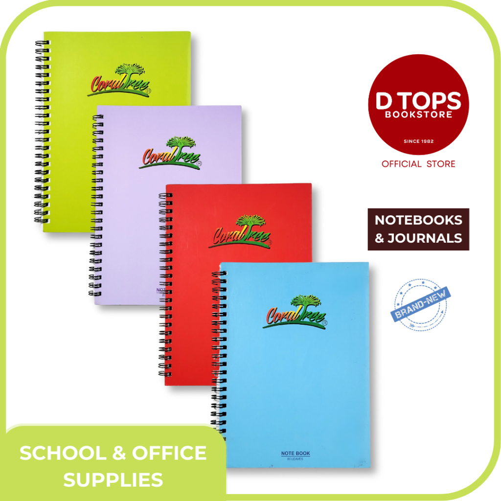 CORAL TREE Spiral Notebook Varied colors | Shopee Philippines