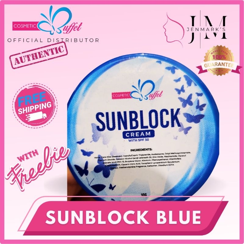 Blue Sunblock Cream by Cosmetic Buffet | Shopee Philippines