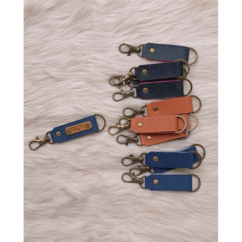 Personalized Leather Keyholder (Initial only) | Shopee Philippines