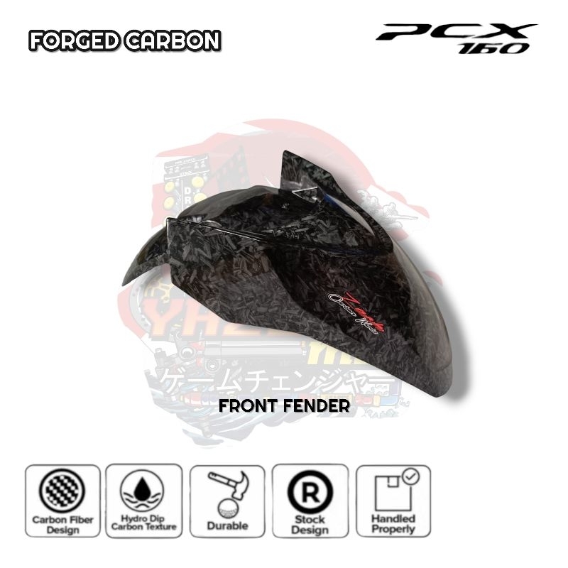 NEW!! Honda Pcx 160 forged hydro dip carbon front fender | Shopee ...