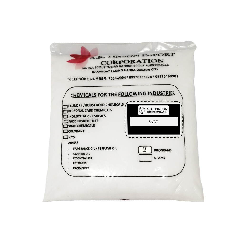 AK Industrial Salt 2 kg Thickener for Dishwashing Liquid, Car Shampoo ...