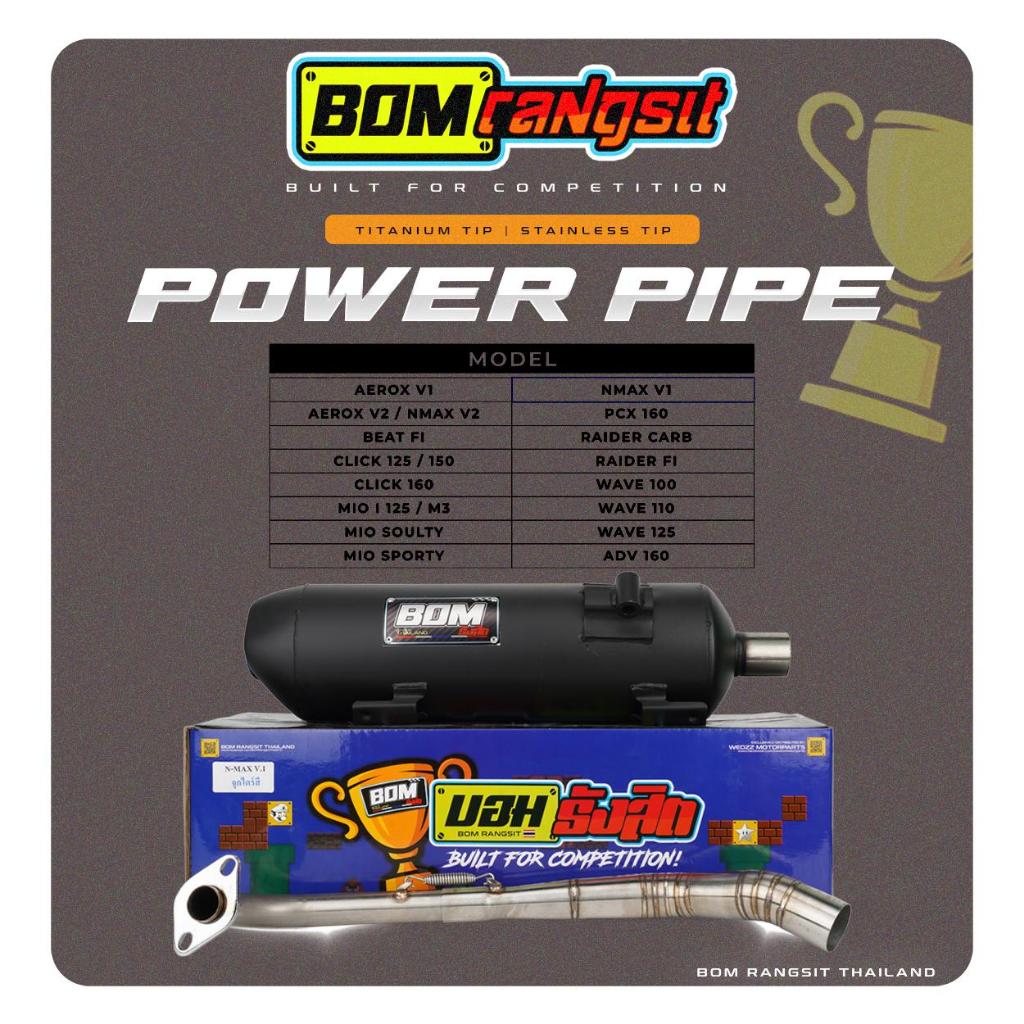 Bom Rangsit Power Pipe Exhaust System Motorcycle Parts For Yamaha And ...