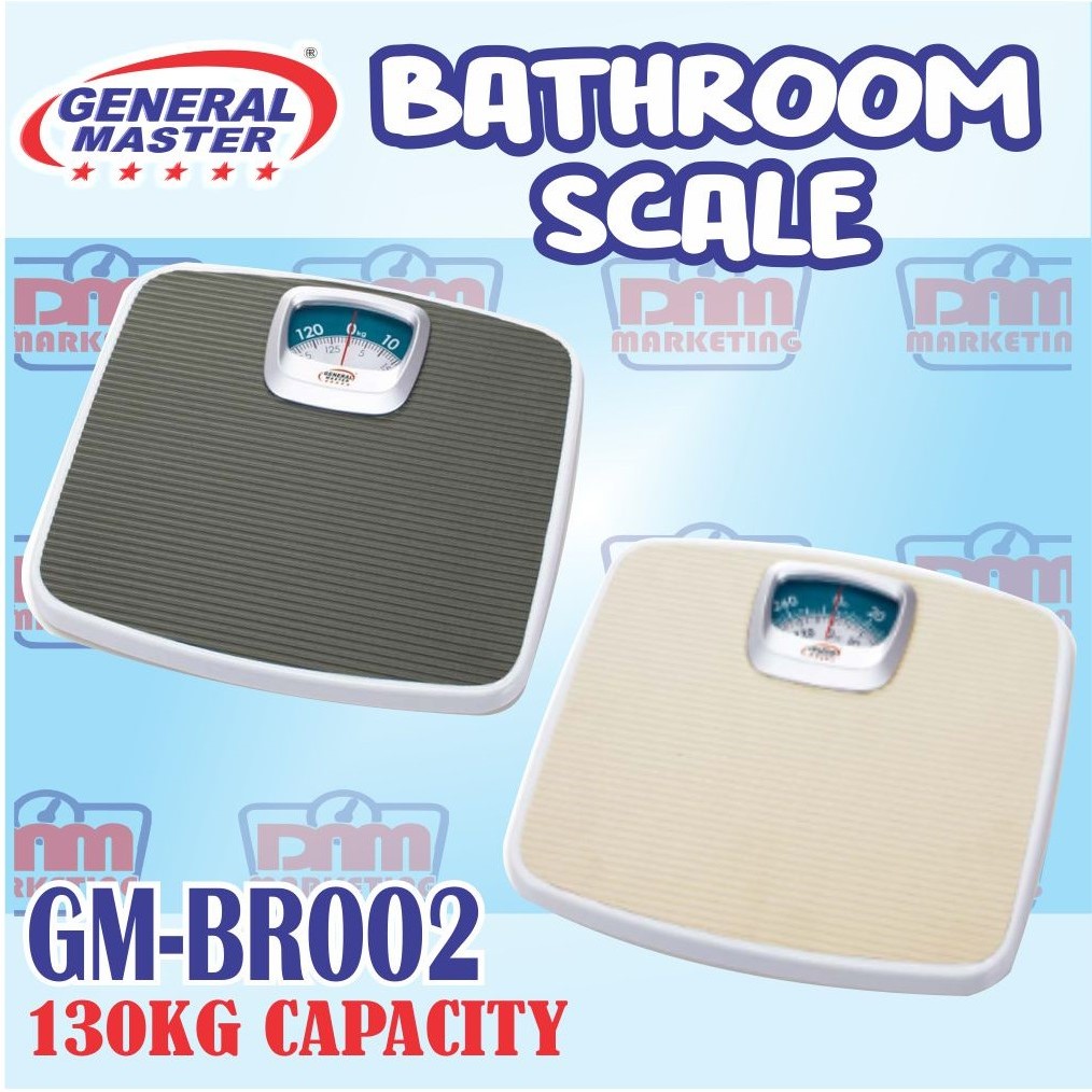 GENERAL MASTER 130KG BATHROOM PERSONAL SCALE | Shopee Philippines